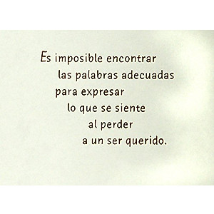 Hallmark Vida Spanish Sympathy Card (Foil Flowers) 0349RZM7021