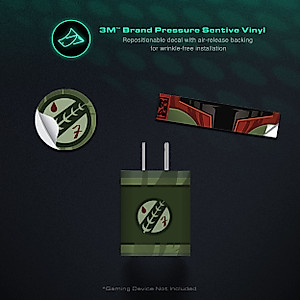 Arlon Graphics Bounty Hunter Skin Wrap Decal for Oculus Quest 2 - Includes Decals for The Front, top, Bottom, Two Controllers, Charging Plug and 2 Extra Stickers - Video Instructions, Green