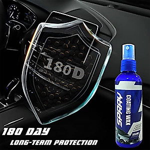 Car Plating Refurbishing Agent, Plastic Parts Refurbish Agent, Anti Scratch Hydrophobic Polish Nano Coating Agent Coating Long Lasting Professional Care Ceramic Coating Plastic Restorer (2)