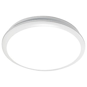 Homewerks 7141-50 Bathroom Fan Integrated LED Light Ceiling Mount Exhaust Ventilation 0.7 Sones 50 CFM, White