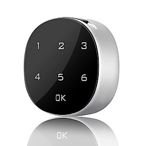 Digital Electronic Coded Lock,Touch Screen Password Lock for Cabinet Mailbox File Sauna Drawer School Lockers,Easy to Install（2.56 Inch）