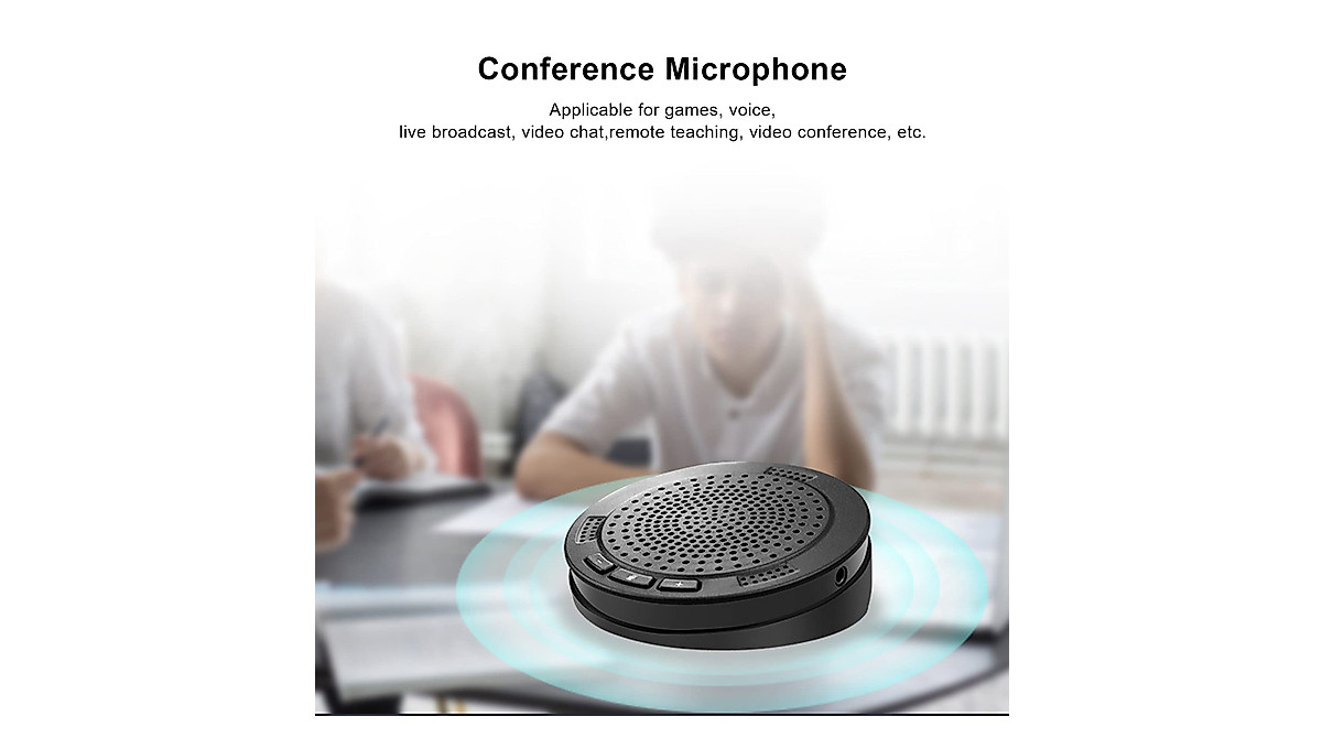 Akozon USB Conference Microphone - 360° Omnidirectional Sound
