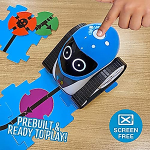 Thames & Kosmos Huey: The Line-Tracking, Color-Sensing Robot | Screen-Free Coding & Robotics Kit for Ages 5+ | Pre-Built Robot w/Color Sensor, Puzzle-Shaped Coding Discs | No Smart Device Required