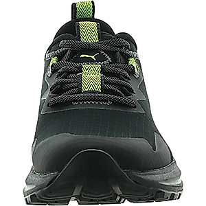 Puma Men's Twitch Runner Trail Sneaker, Black-Lime Squeeze
