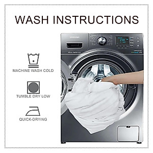 OAFUUU Grey Textured Duvet Cover Set with Zipper for All Season Soft Prewashed Queen Breathable Cooling Duvet Cover 140x200cm(55x79in) Threepieceset