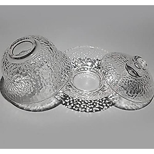 YBK Tech Crystal Gaiwan, Glass Kung Fu Tea Cup with Saucer and Lid, Chinese Traditional, Sancai Tea Bowl (Clear cup)