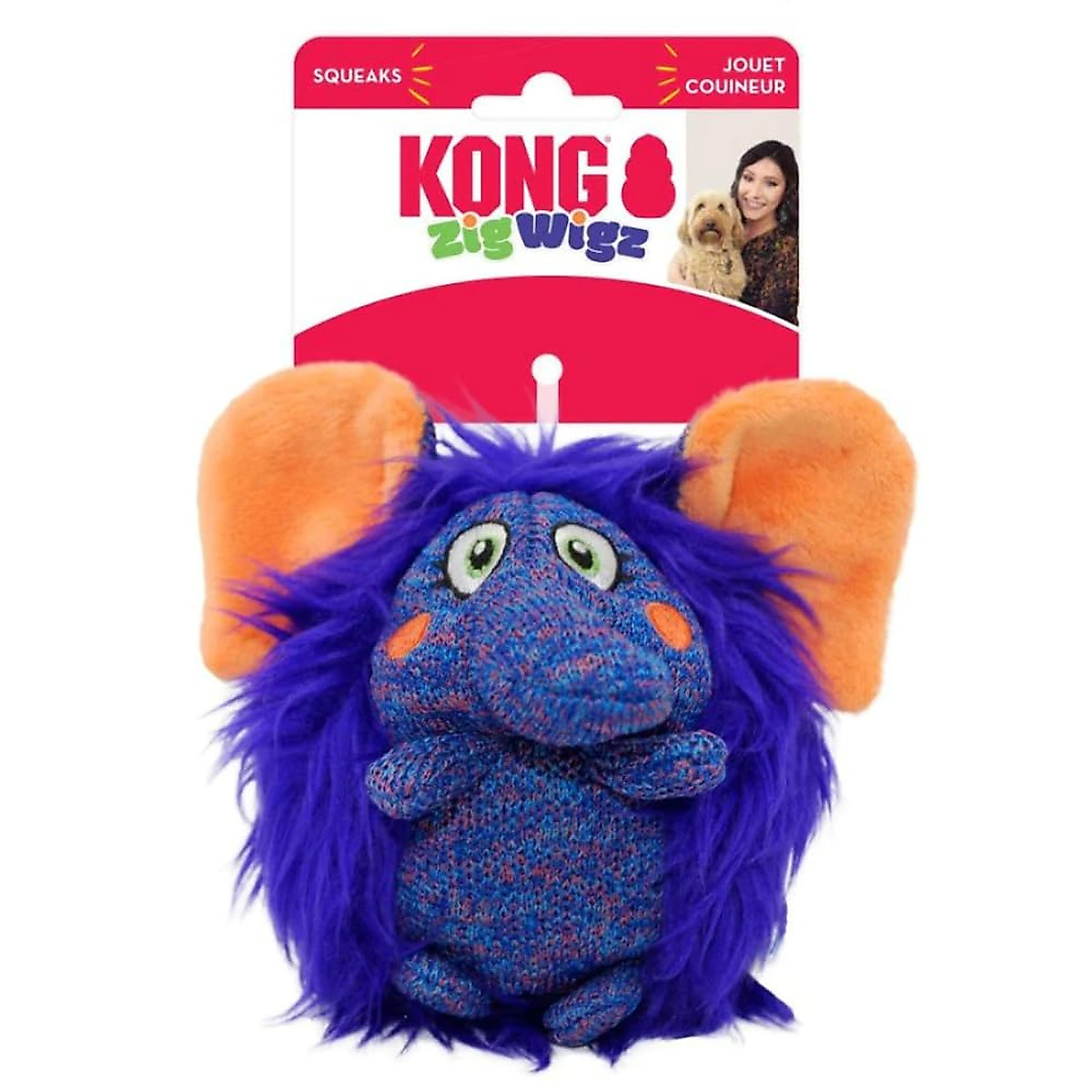 Kong Company 38749814: Zigwigz Elephant Dog Toy, Md
