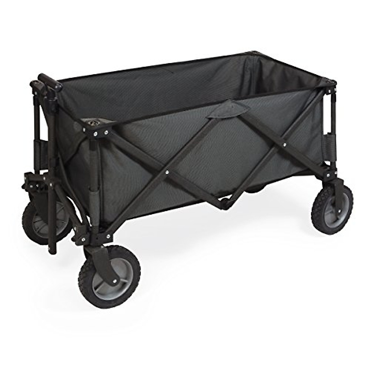 ONIVA - a Picnic Time Brand - Adventure Wagon Folding Wagon - Wagon Cart - Sport Utility Wagon - Beach Wagon Collapsible, (Dark Gray) 35.6 x 18.9 x 21.9