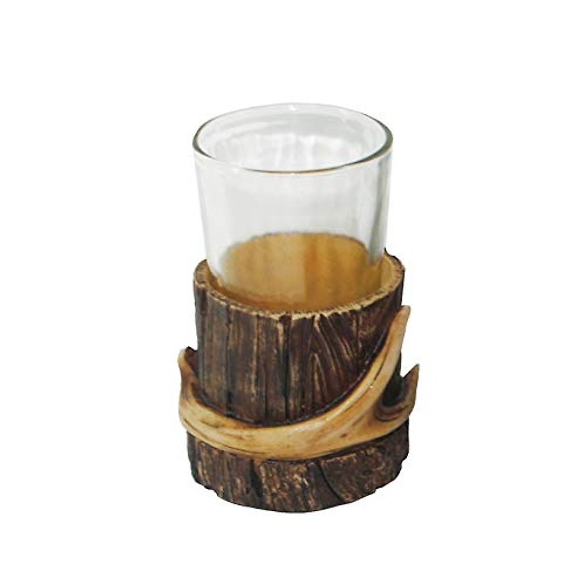 HiEnd Accents Antler 4-PC Bath Accessory Set - Tumbler, Soap Dispenser, Toothbrush Holder & Soap Dish