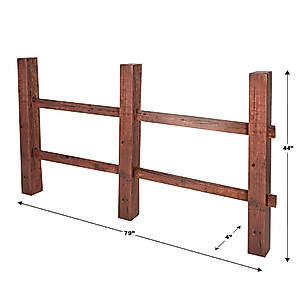 Beistle Large 3' 8" x 6' x 7" Cardboard Brown Fence Decorations Photo Prop Western Party Decor for Events Photography Shoot
