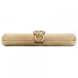 Gets Evening Bag Gold Small Clutch Purses for Women Wedding Women's Evening Handbags Formal Crossbody Evening Clutch with Snake Switch