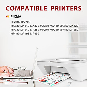 210XL Black Remanufactured Ink Cartridge Use for Canon PIXMA MP490 MP495 MP250 Printer 210XL Ink (2 Pack)