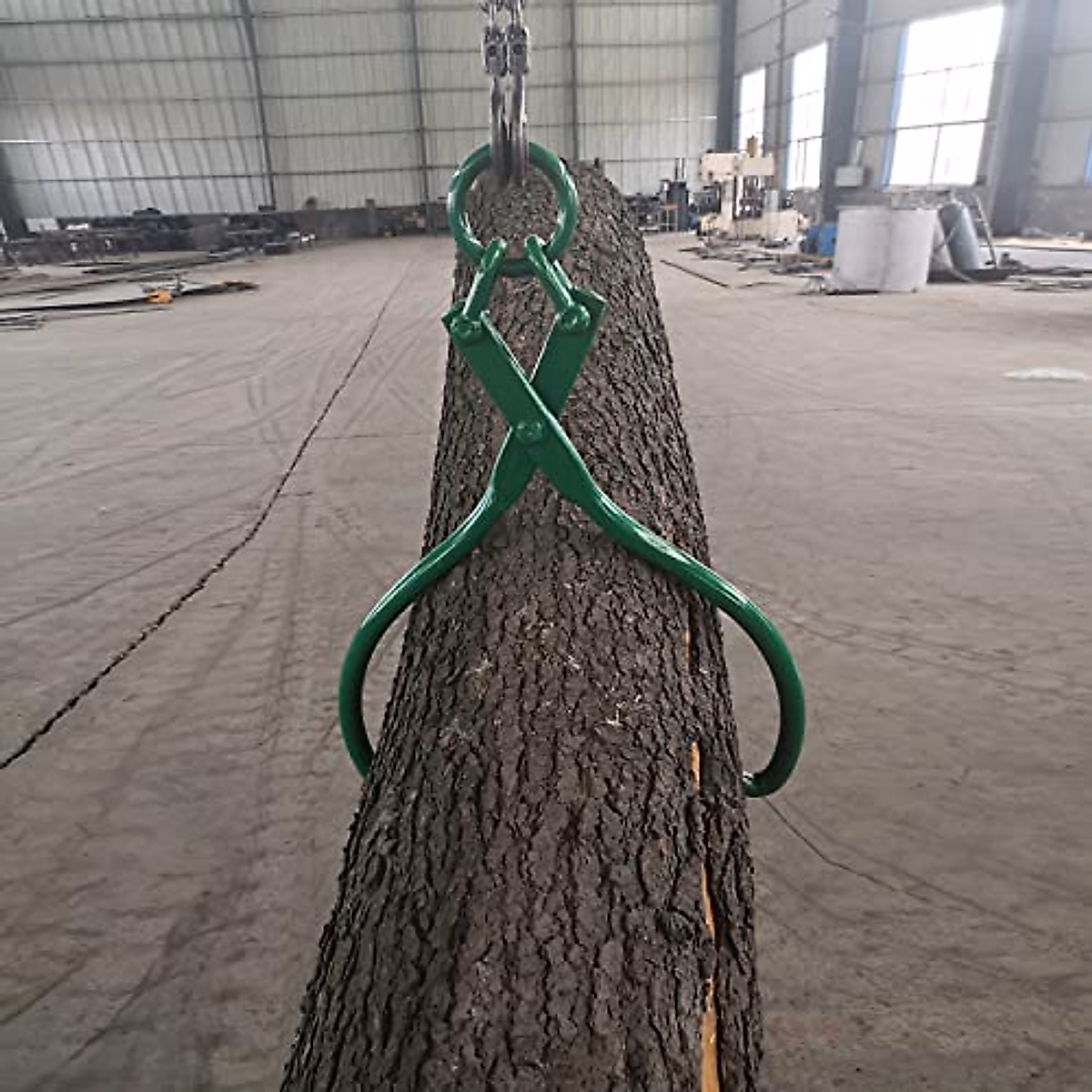 Timber Claw Hook, 18in - Log Lifting Tongs Heavy Duty Grapple Timber Claw, Lumber Skidding Tongs Logging Grabber 18" Jaw Opening