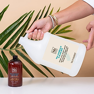 Soapbox Liquid Hand Soap & Body Wash, Sea Minerals & Blue Iris - Gentle, Moisturizing Hand & Body Cleanser, Vegan, Cruelty Free Hand Soap Refill for Bathroom, Kitchen, Professional Use - Gallon Size