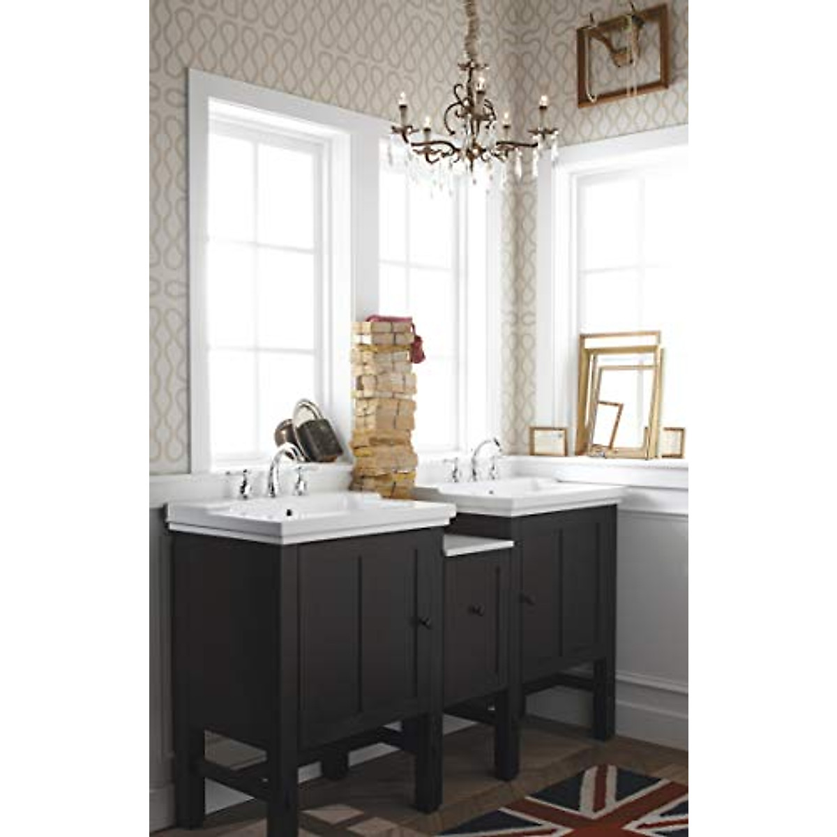 Kohler 13491-4-CP Kelston Bathroom Sink Faucet Centerset and Widespread, 3.25 x 13.50 x 20.25 inches, Polished Chrome