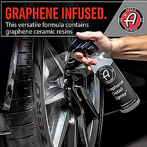 Adam’s Graphene Detail Spray (16 oz) - Extend Protection of Waxes, Sealants, Coatings | Quick, Waterless Detailer Spray for Car Detailing | Clay Bar, Drying Aid, Add Shine Ceramic Graphene Protection