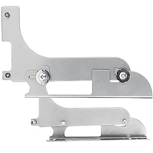 HRepair 5WD-DMKIT Metal Door Shelf Mount Silver Kit For 5wb1 5wb2 5cw2 Organizer Basket Series RV Pull Out Wire Baskets Cabinet Kitchen Cookware Organizers Waste Containers