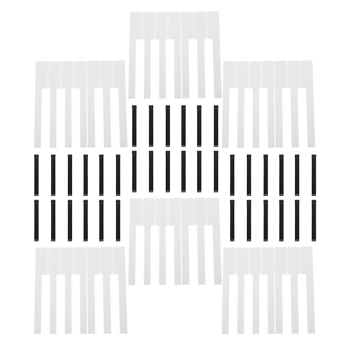 Piano Parts General Musical Instrument Accessories 88Pcs Practical Piano Keytops Piano Replacing Keys Piano Supplies for Musician Replacement Piano Key Keyboard Instrument Accessories Parts
