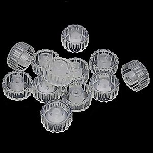 YHXiXi 12PCS Adjustable Strong Suction Cup Nut Accessories Suction Cups Strong Suction Pads with Screw Nuts Clear Hand-tightened Adjustable Plastic Sucker Holders
