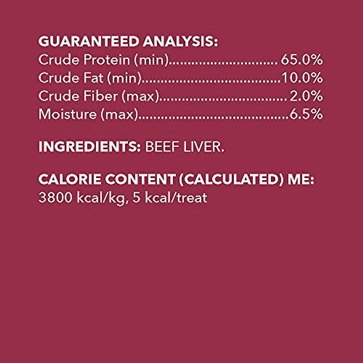 Amazon Brand - Wag Freeze-Dried Raw Single Ingredient Dog Treats, Beef Liver, 3.3oz