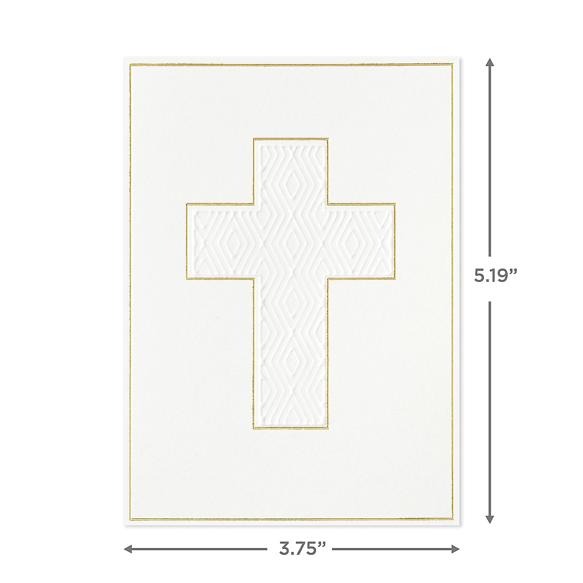 Hallmark Religious Easter Cards, Gold Cross (20 Blank Cards with Envelopes) for Confirmations, Baptisms, Weddings, Clergy Appreciation
