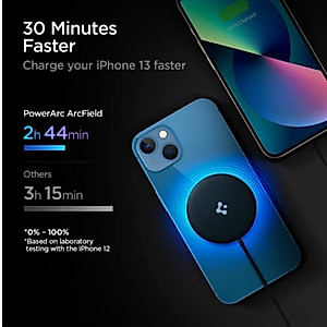 Spigen ArcField for MagSafe Charger, Magnetic Wireless Charger for iPhone 14 MagSafe Charger Fast Wireless Charging Pad Compatible with iPhone 13 Pro Max 13 Mini 12 Pro Max 12 Mini AirPods 3