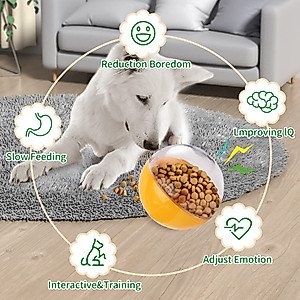 Jokepy Treat Dispensing Dog Toys, Treat Ball for Large, Medium, Small Dogs, Dog Puzzle and Slow Feeder Dog Treat Ball, Mentally Boredom Stimulating Toys for Dogs, Dog IQ&Enrichment Toys for Smart Dogs