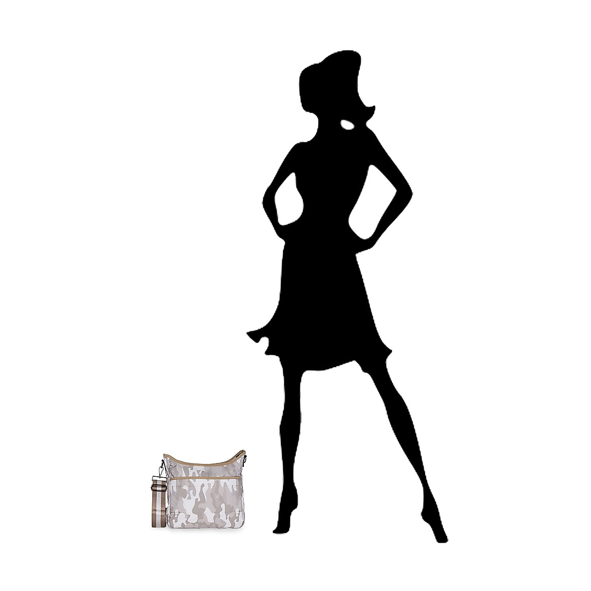 Haute Shore - Perri Crew Puffer Crossbody Bag, Beige Camo