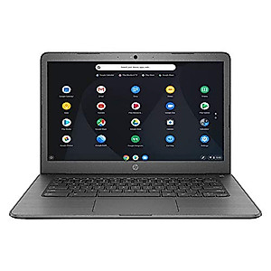 2020 HP 14" HD Display Chromebook, AMD A4-9120C Processor, 4GB RAM, 32GB eMMC, HD Webcam, Bang&Olufsen Audio, AMD Radeon R4 Graphics, Media Card Reader, USB-C, Chrome OS, Gray, 32GB Snow Bell USB Card