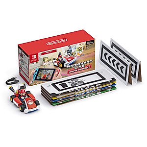Nintendo Newest Mario Kart Live: Home Circuit - Mario Set Edition - Holiday Family Gaming Bundle Switch, Switch Lite - RED