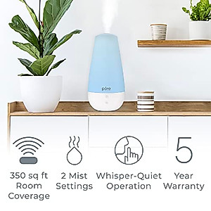 Pure Enrichment® PureSpa™ XL 3-in-1 Cool Mist Humidifier, Essential Oil Diffuser & Mood Light - 2L Tank Provides Powerful Mist Coverage up to 350 sq ft in Bedroom, Office & Large Rooms