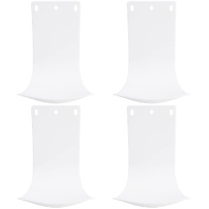 Cabilock 4 Pcs Plastic Water Tray Under Trays Laundry Drip Tray Catch Tray Bath Soap Liquid Foam Tray Cup Holder Handwashing Fluid Drop White