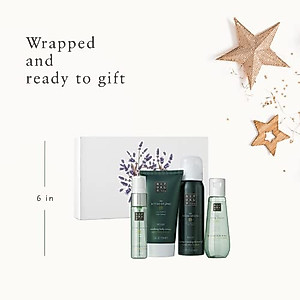 RITUALS Jing Calming Gift Set - Foaming Shower Gel, Body Cream, Dry Oil & Pillow Mist with Sacred Lotus, Jujube & Lavender - Small
