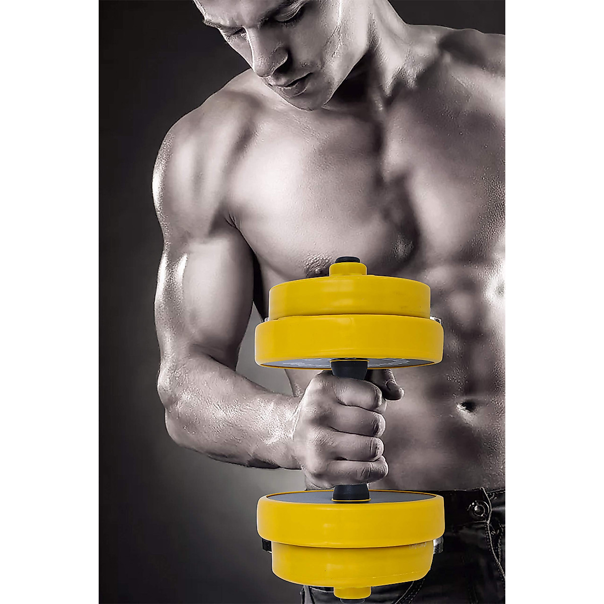 Nice C Adjustable Weights Dumbbells Set, Dumbbell Set, Home Weights 2-in-1 Set, 22-33-44-55-66-88 Non-Slip, All-Purpose, Gym