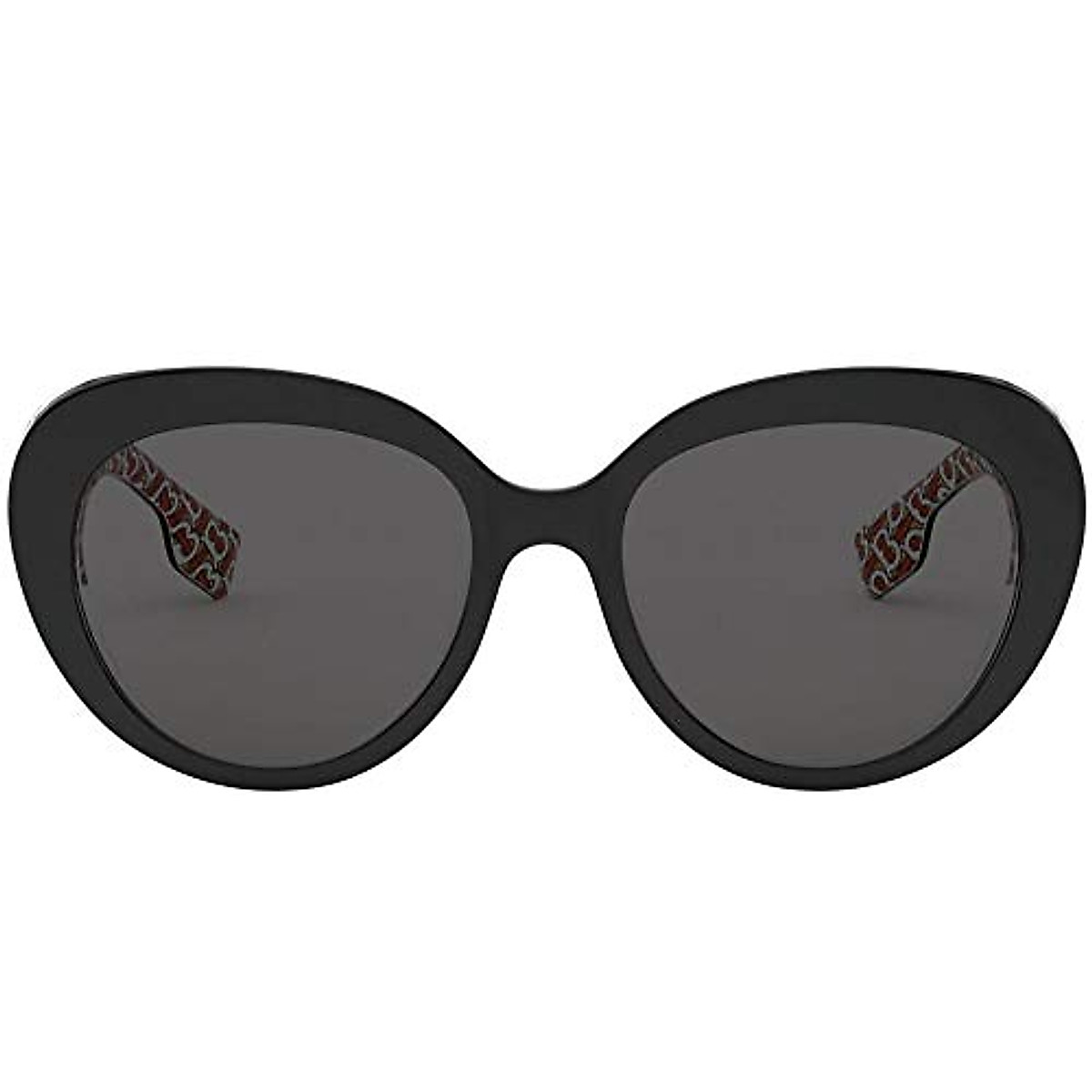 BURBERRY Sunglasses BE 4298 382287 Top Black On Print Tb Red