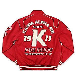 Kappa Alpha Psi M10 Racing Twill Jacket [3XL] Crimson Red