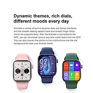 2022 New Iwo i8 Pro Max Smart Watch for Man Woman Sports Fitness GPS Digital Smartwatch for iOS Android Phones Call Pk Series 7 (Blue)