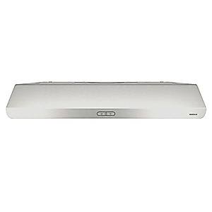Broan-NuTone BKDEG130SS Sahale 30-inch Under-Cabinet 4-Way Convertible Range Hood with 3-Speed Exhaust Fan and Light, 375 Max Blower CFM, Stainless Steel