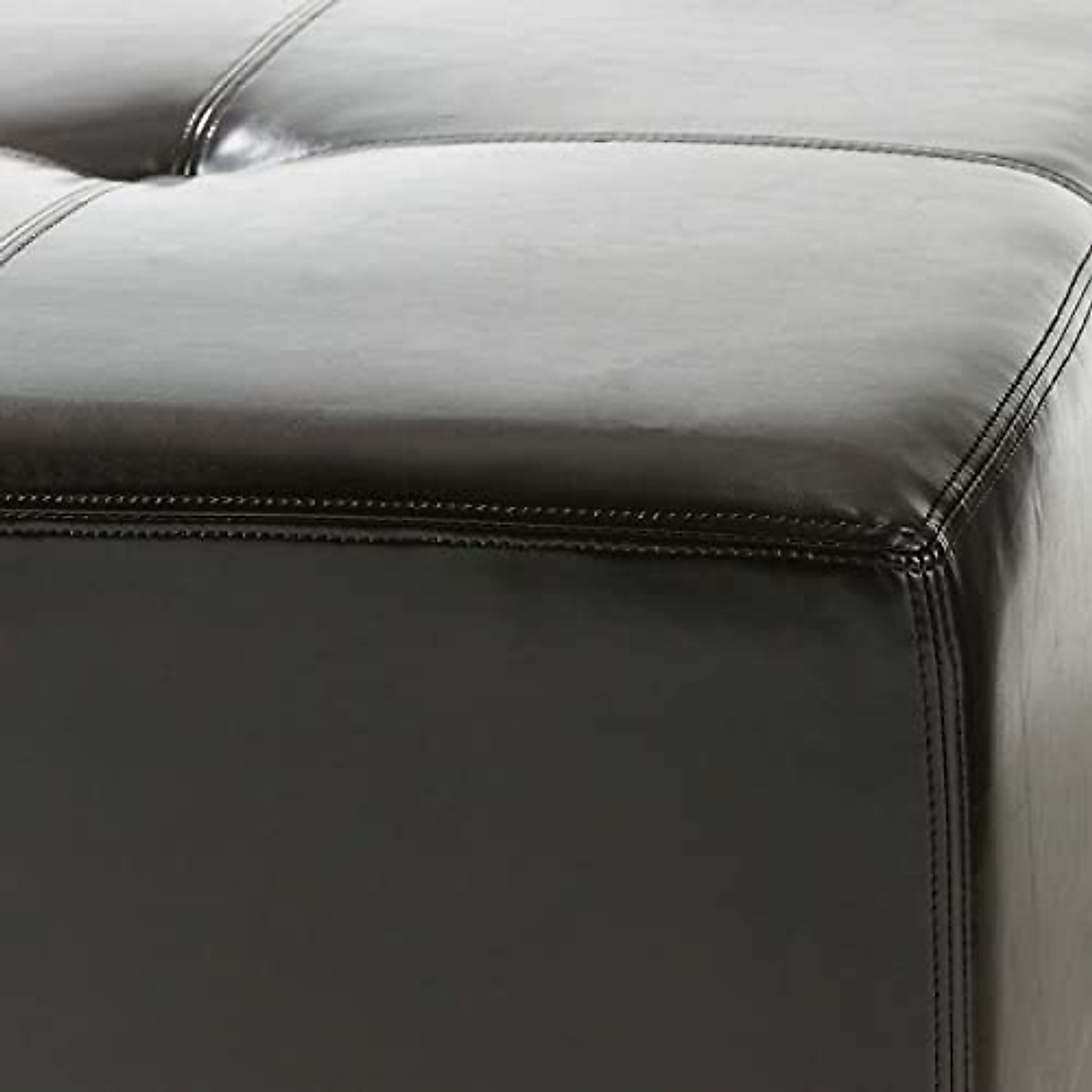Christopher Knight Home Darlington Bonded Leather Ottoman, Espresso Brown