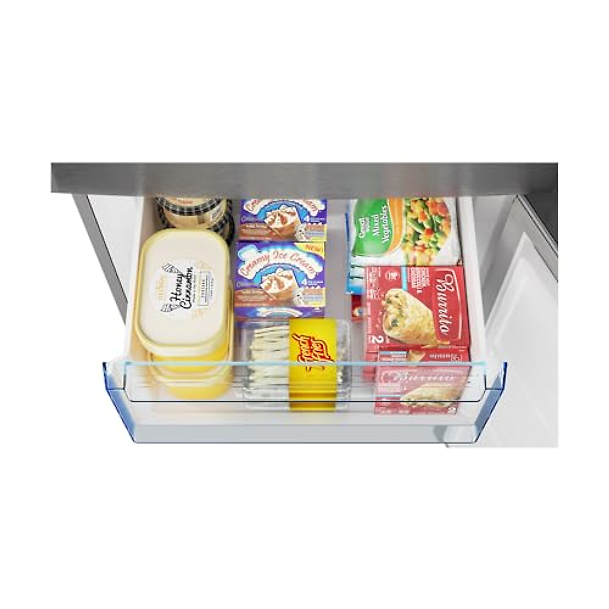 SHARP SJB1255GS Refrigerator with Bottom-Freezer, Counter-Depth, 24 Inch, 11.5 Cubic Foot, Stainless Steel