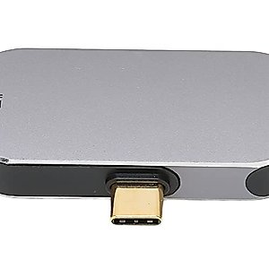 USB C Docking Station, 3 in 1 USB C to MiniDP Adapter 3 in 1 USB C Hub USB C to MiniDP Converter for Laptop for Tablet for Mobile Phone