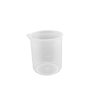 Othmro 3-Pack 500mL Laboratory Slide Spout Water Liquid Volume Measuring Beaker Clear