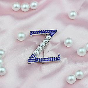 Greek ZPB Sorority Brooch Pin for Women Sorority Paraphernalia Jewelry Gift for Finer Women Jewelry 1920 Sisterhood Gift (Z Brooch)