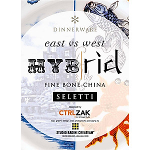 SELETTI Hybrid IRENE 126196 Rice Bowl, Multicolor, W 4.1 x D 4.1 x H 2.3 inches (10.5 x 10.5 x 5.8 cm), Kitchen, Dining Table, Tableware, Stylish, Cute, Overseas Style, Western Style