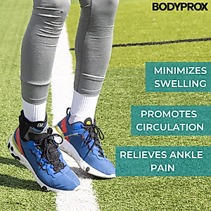 Ankle Brace for Women and Man, Ankle Compression Sleeve, Ankle Support with Adjustable Compression Strap for Sprained Ankle, Injury Recovery and More! (Small)