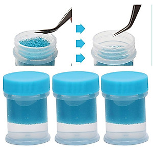 Tweezer cleaner, cleaning solution for eyelash extensions. Tweezer liquid remover and eyelash curler. Cleaner for eyelash extensions. Use sponge ball cleaning tool