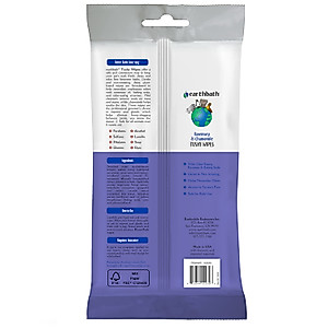 earthbath, Rosemary & Chamomile Tushy Wipes - Dog Wipes for Paws and Butt, Best Pet Wipes for Dogs & Cats, Made in USA, Cruelty-Free Dog Cleaning Wipes, Helps Neautralize Odors - 30 Count (1 Pack)