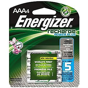 Energizer AAA Rechargeable Batteries - AAA, 4 Batteries per Pack(sold in packs of 3)