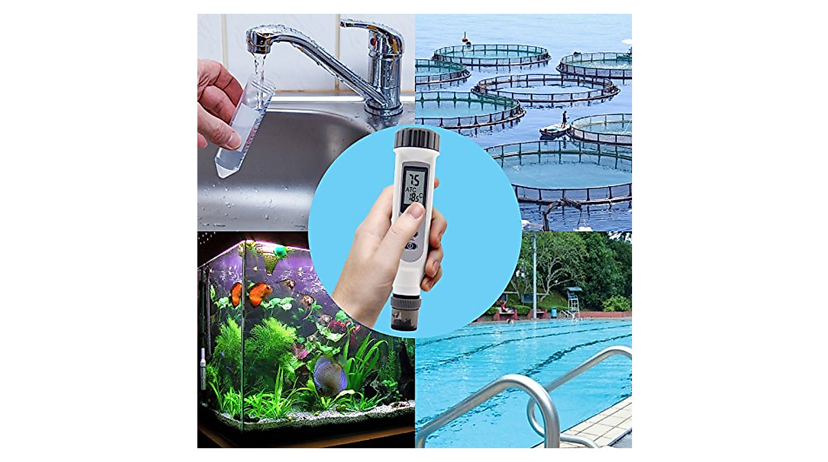 TEKCOPLUS Waterproof pH Meter - High Accuracy Testing