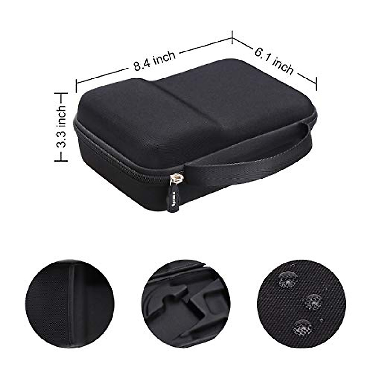 Aproca Hard Storage Travel Case Bag Fit Fifine K037B Wireless Microphone System